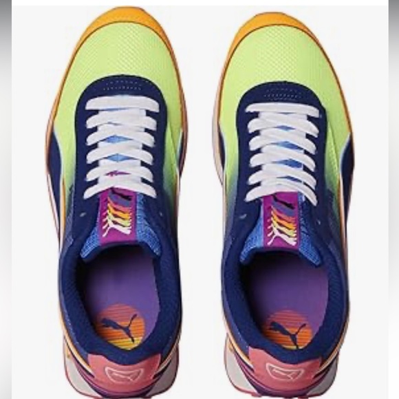 Puma | Shoes | Puma Future Rider Sunset Lace Up Casual Shoes Yellow 7 ...